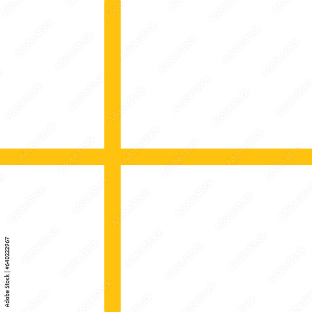Digital png illustration of yellow cross on transparent background ...