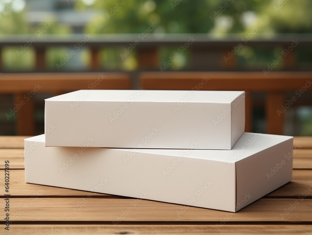 Cartons box mockup with isolated background generative ai Stock ...