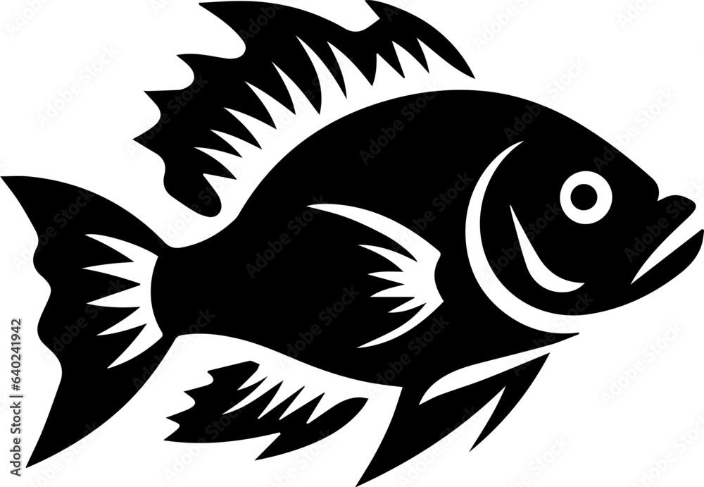 Rockfish Fish Icon Stock Vector | Adobe Stock