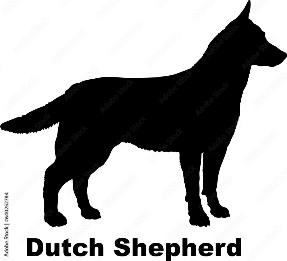 Dutch Shepherd dog silhouette dog breeds Animals Pet breeds silhouette ...