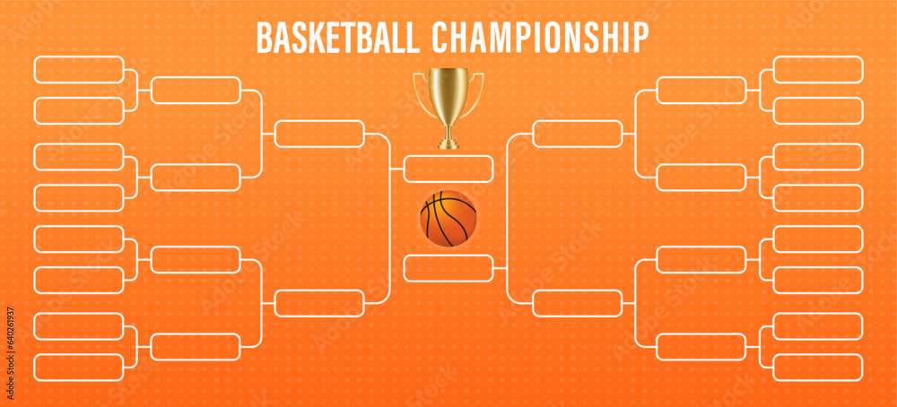 Basketball game. Basketball Championship. Tournament grid. Scheme of ...
