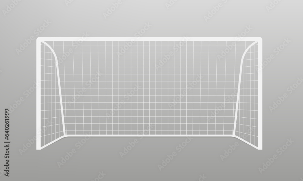 Football soccer goal realistic sports equipment. Football goal with ...