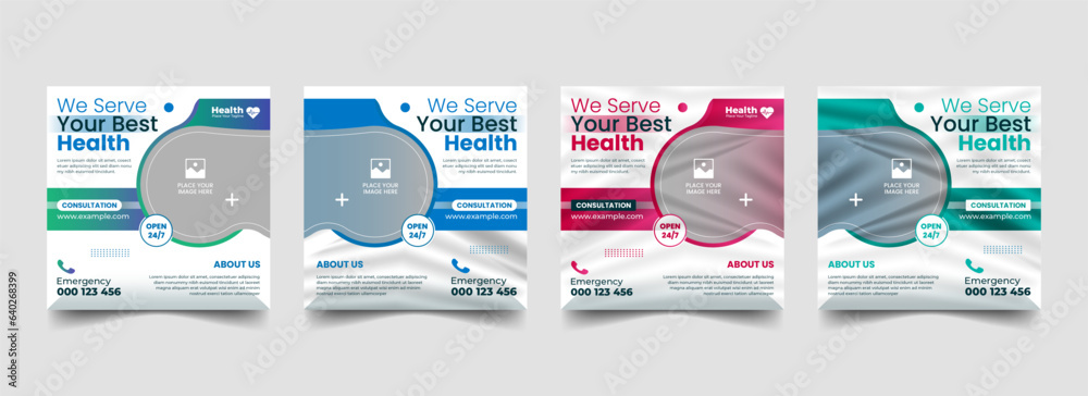 Medical social media post Layout | Healthcare service poster design ...