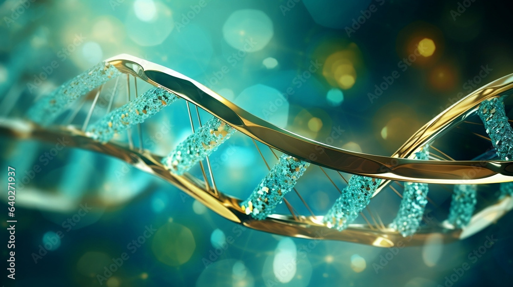 biotech breakthrough, laboratory scene, DNA visualization, genetic ...