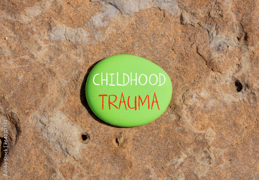 Childhood trauma symbol. Concept words Childhood trauma on beautiful ...