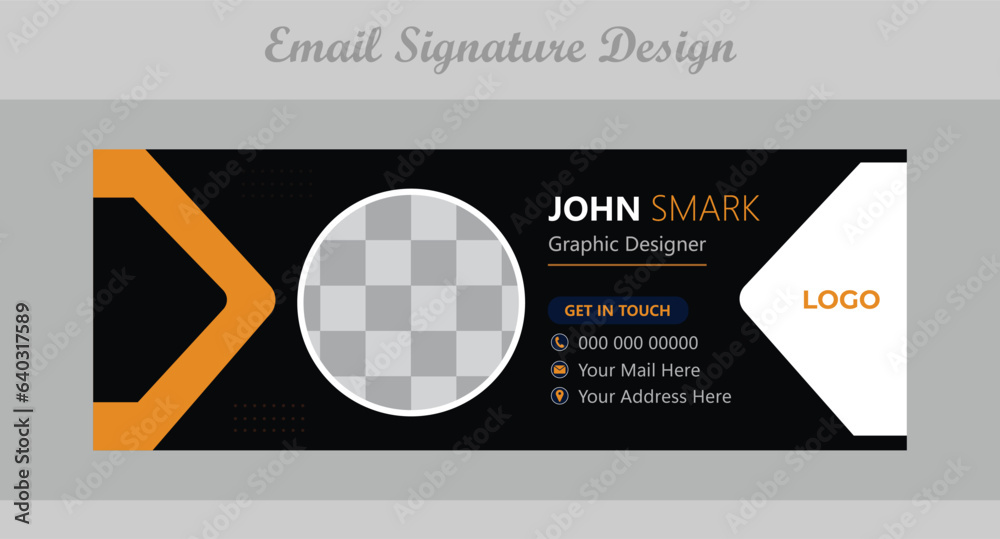 Email signature design, Email signature design template, Email ...
