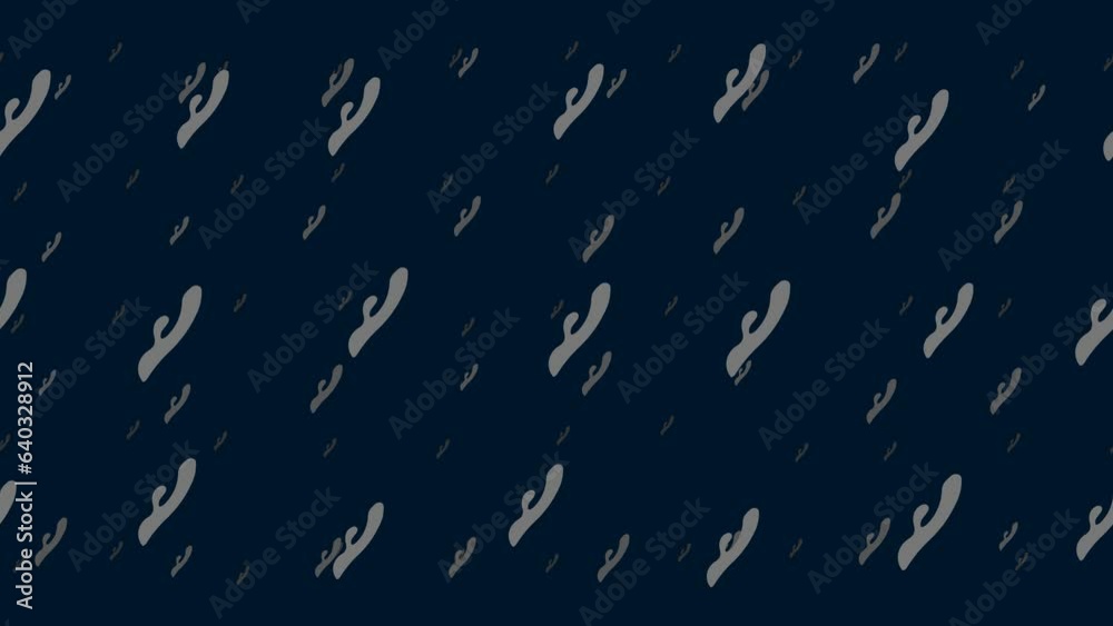 Sex Toy Symbols Float Horizontally From Left To Right Parallax Fly