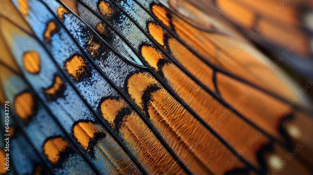 Butterfly wings depicting intricate textures and patterns in stunning ...