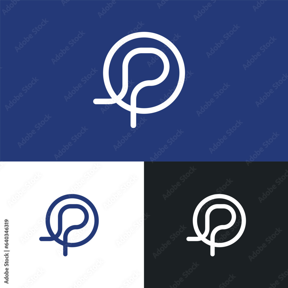 Logo P, letter, monogram, icon P, letter P, vector design Stock Vector ...