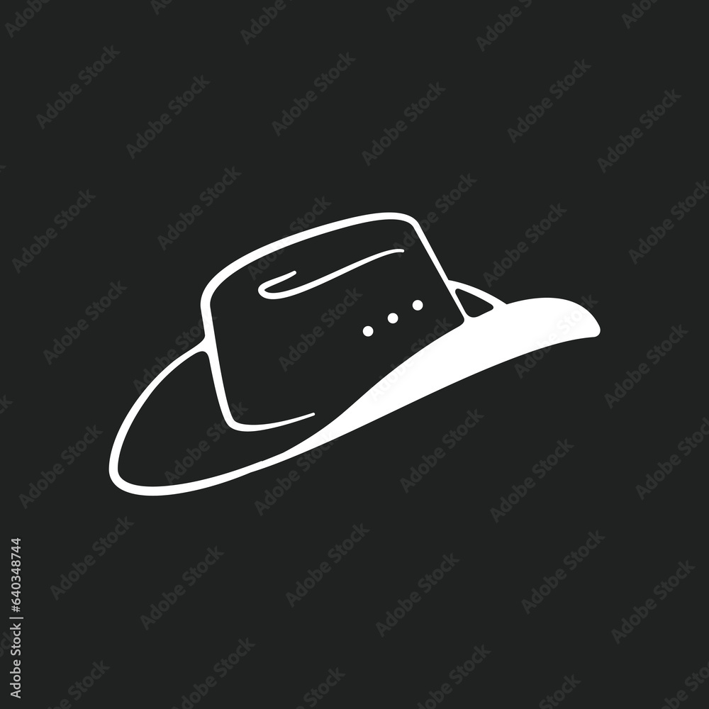 Cowboy Hat, Cowboy Hat Icon, Cowboy Hat Vector, Hat Vector, Wild West ...
