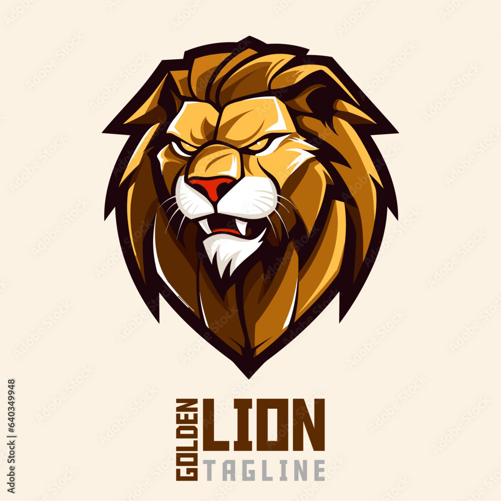 Vector Graphic Lion Logo: A dynamic vector graphic showcasing the lion ...