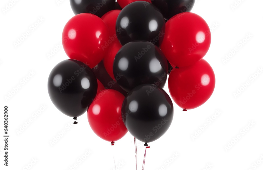 red balloons isolated on white transparent background PNG, birthday ...