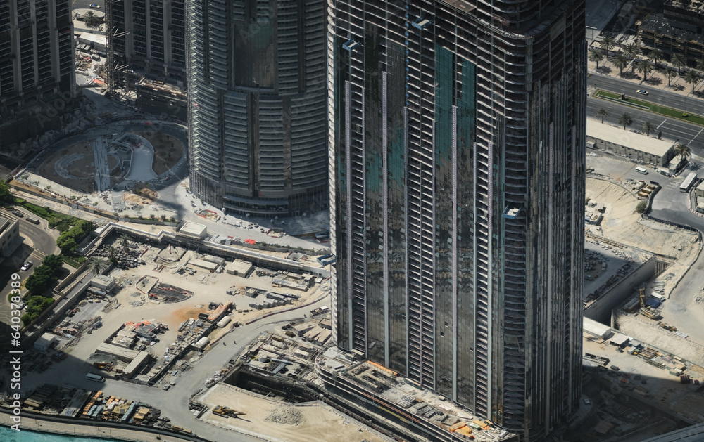 A high-rise development project with various skyscrapers at different ...