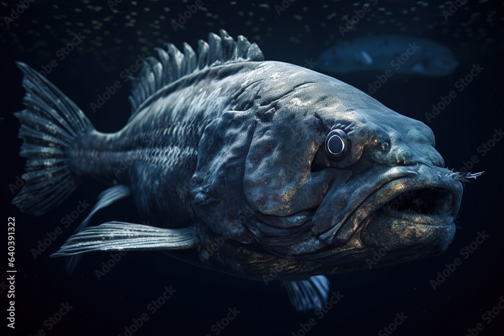 Coelacanth fish isolated on transparent background. Coelacanth. Sea ...