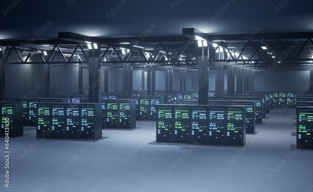 Interlinked Computers Creating Server Network Providing Required Memory And Operating Speeds