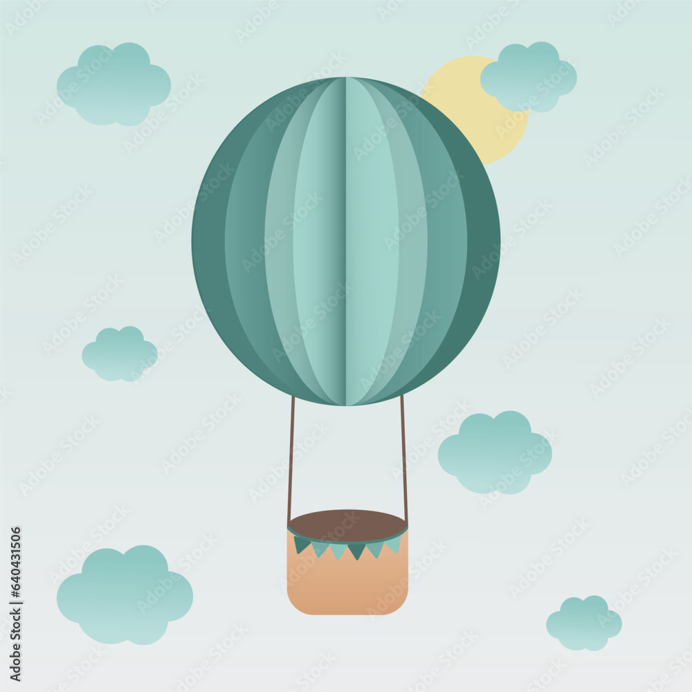 Cute balloon. Cute background, children's wallpaper. vector ...