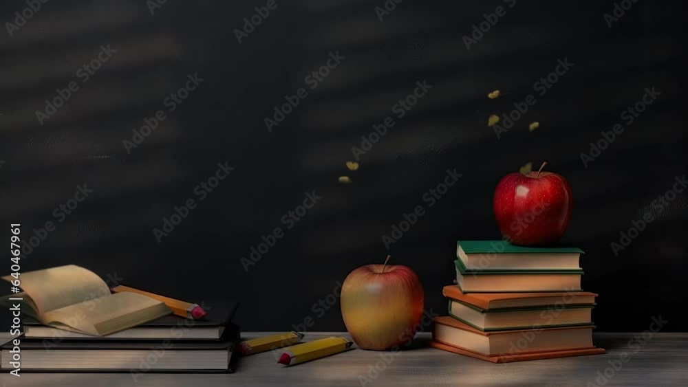 back to school classroom with blackboard background with anime or ...