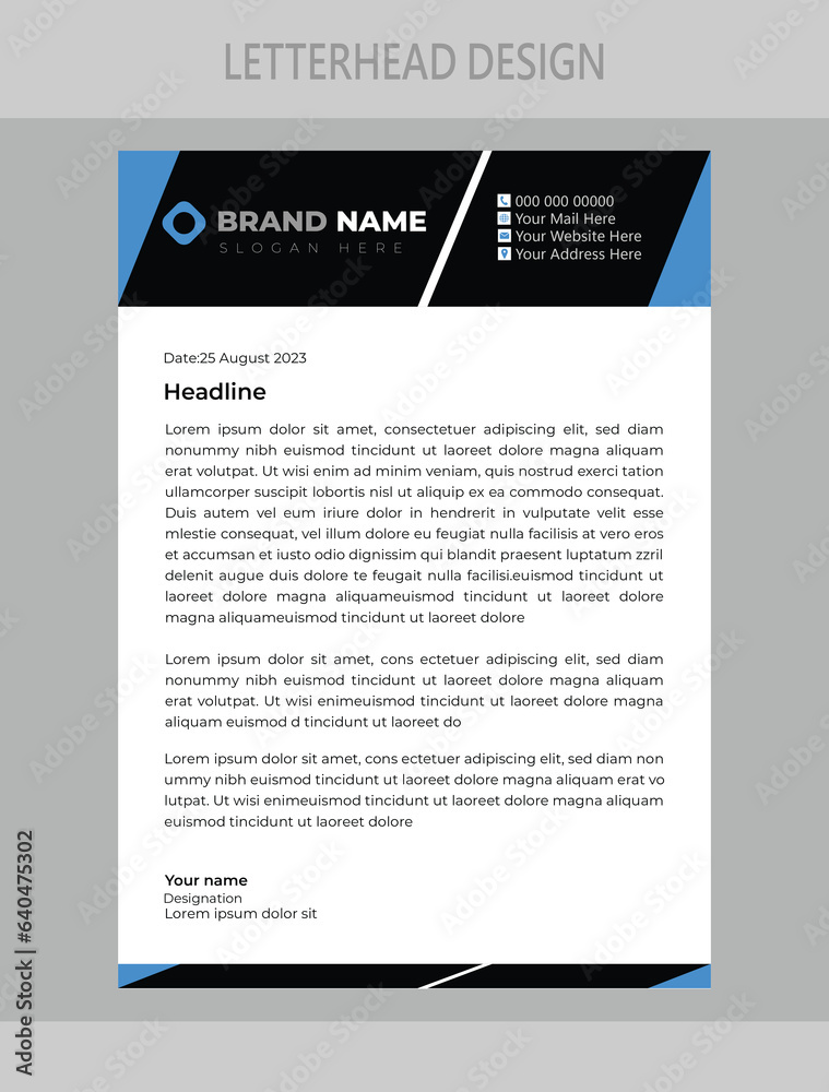 letterhead design template,letterhead design,letterhead design layout ...