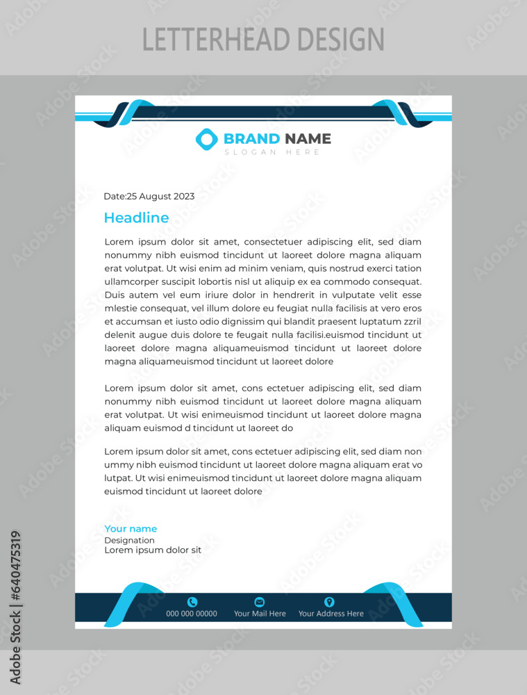 letterhead design template,letterhead design,letterhead design layout ...