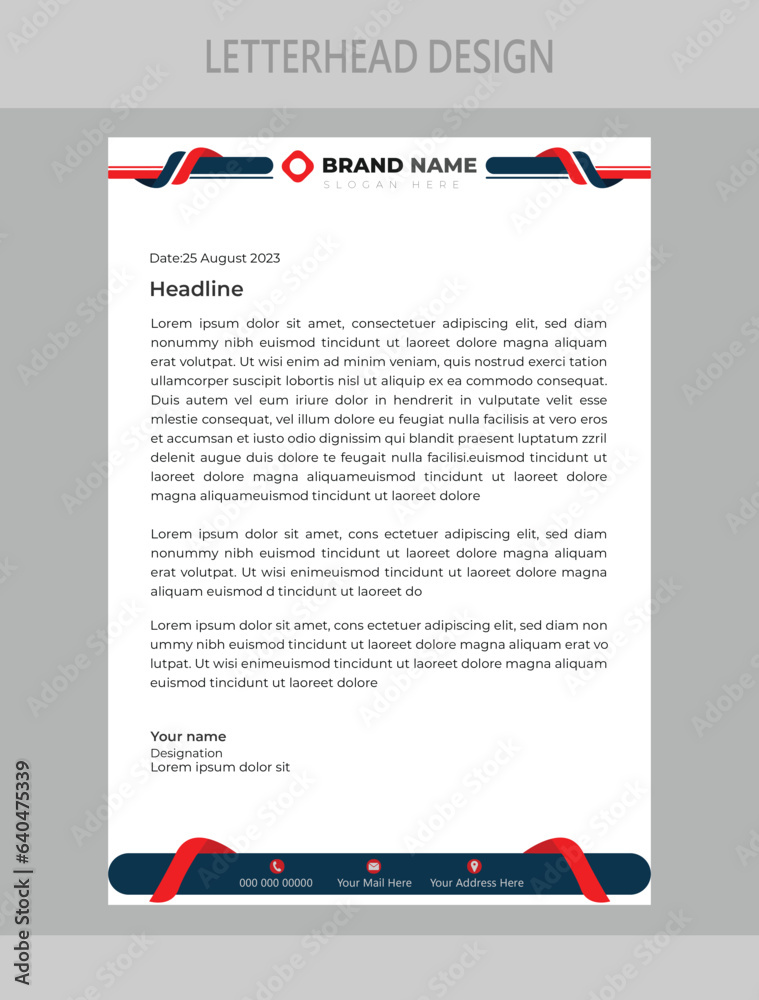 letterhead design template,letterhead design,letterhead design layout ...