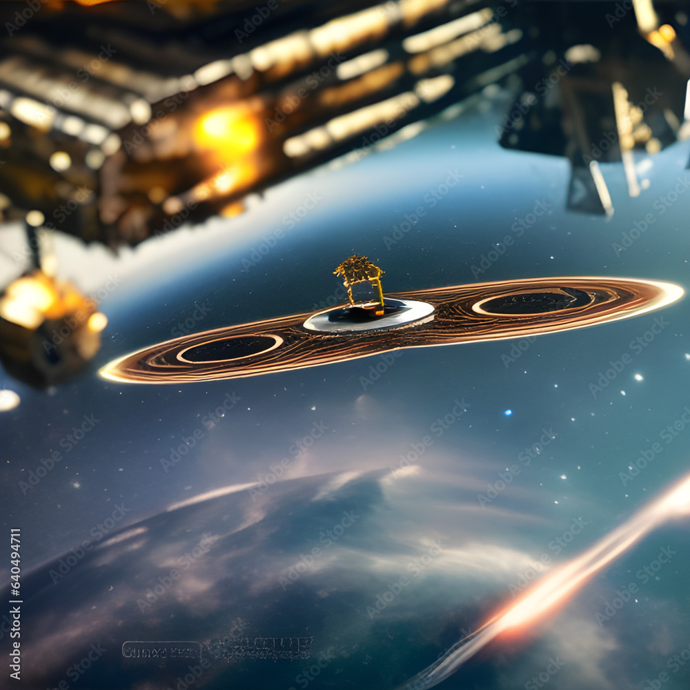 image of an AI-powered spacecraft delving into the cosmos. Show AI ...