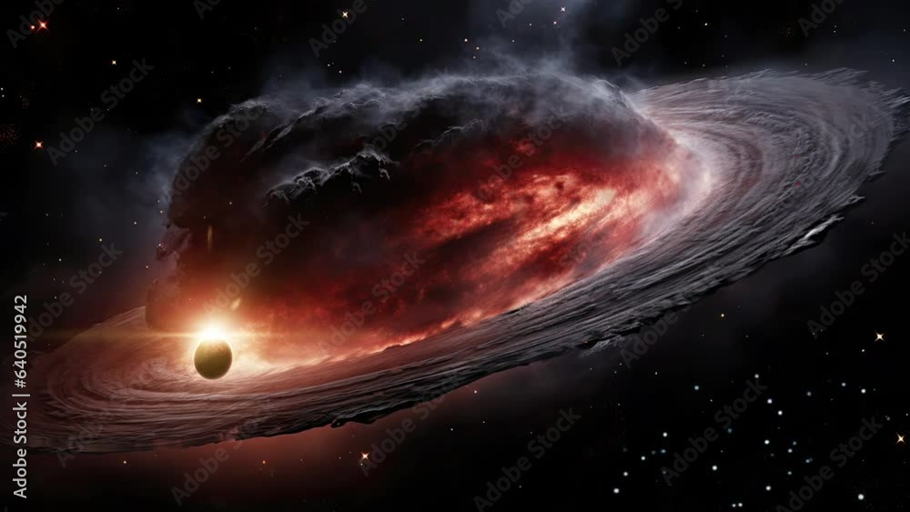 The phenomenon of the formation of planets and galaxies in outer space ...