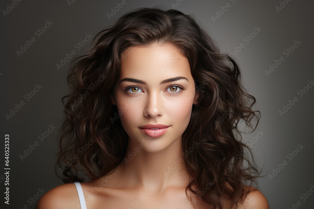 Captivating Young Woman Model Natural Background . Сoncept Young Models ...