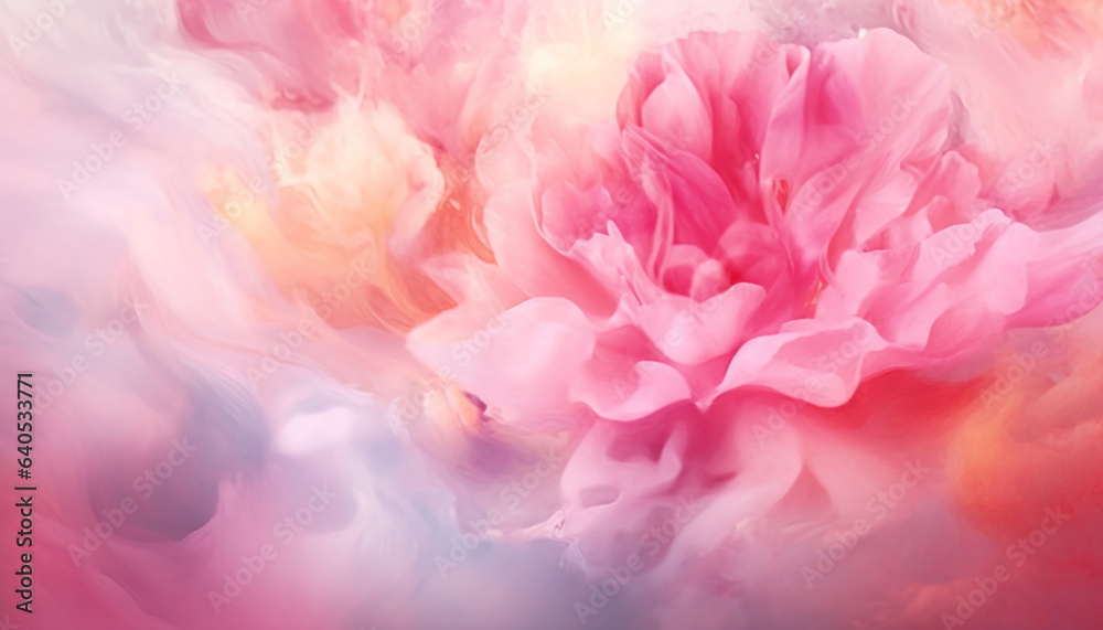 Pink mist texture. Paint water mix. Mysterious water falls. Rose and ...