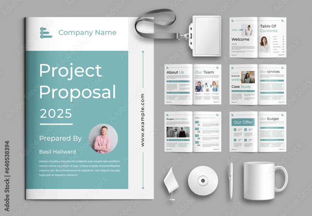 Project Proposal Layout Stock Template | Adobe Stock