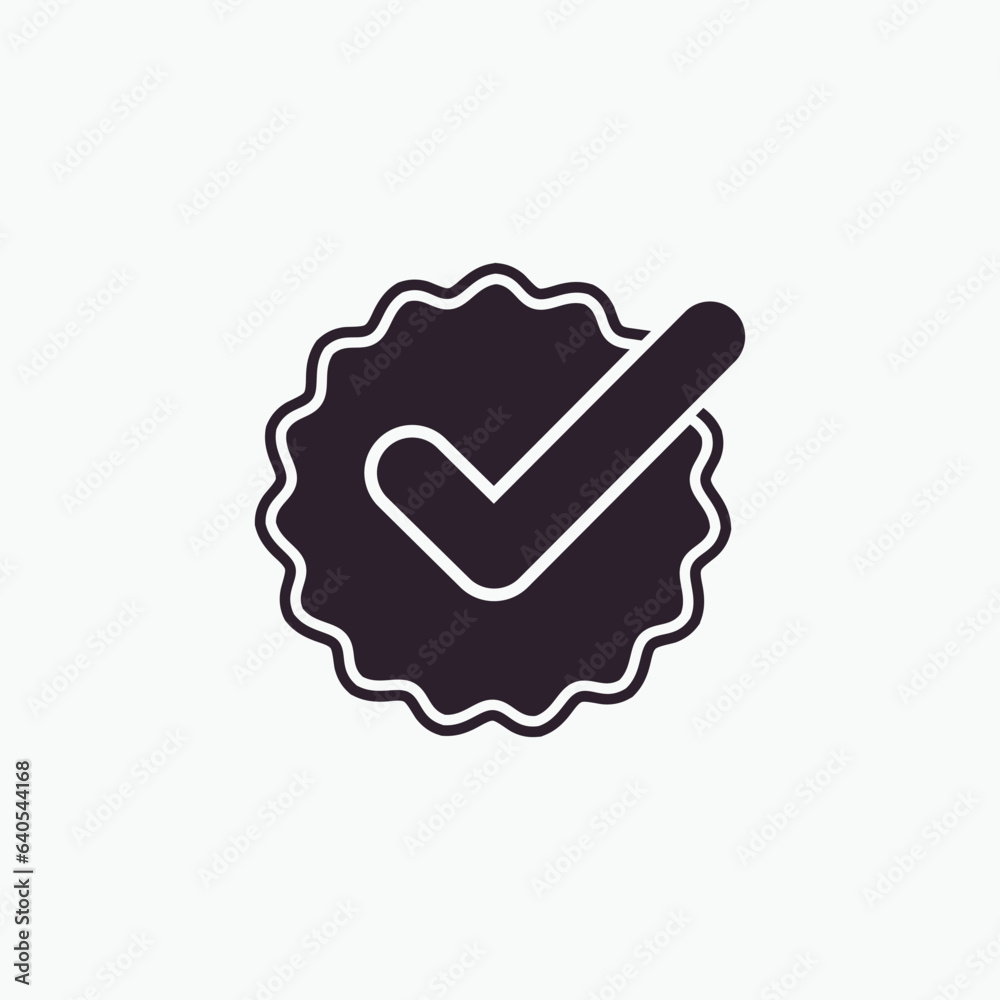 approval check icon buttons of validation icons black in white ...