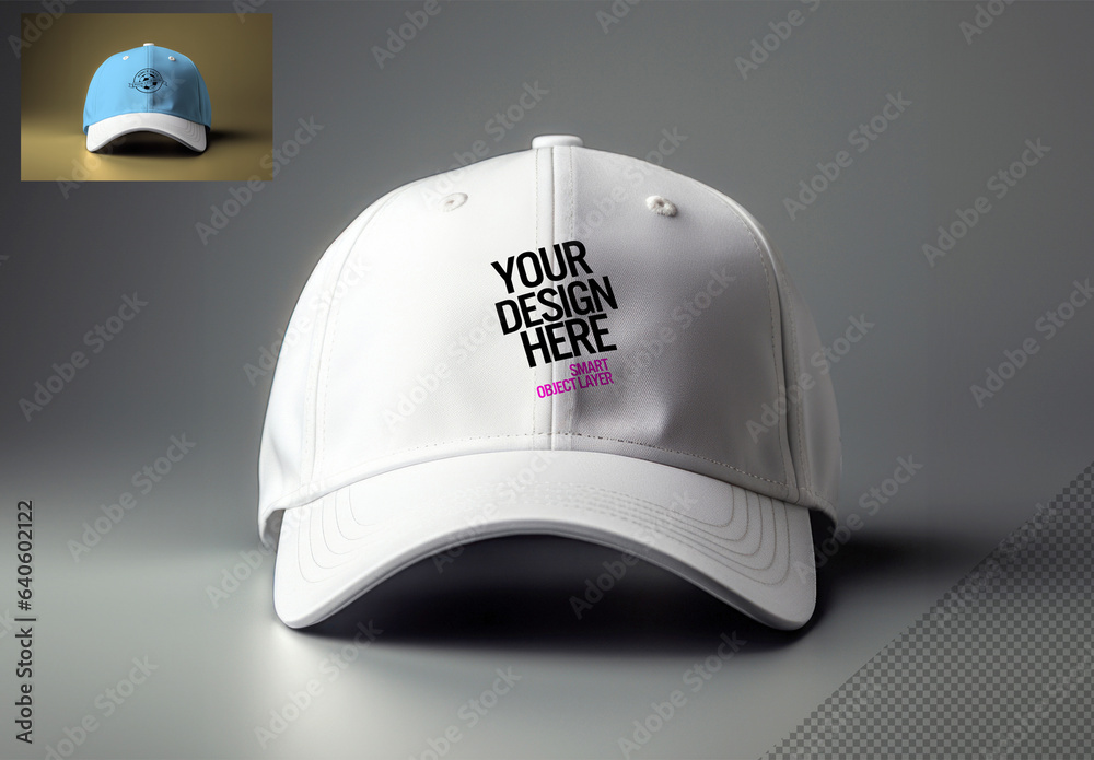 Isolated Baseball Cap Mockup Stock Template | Adobe Stock