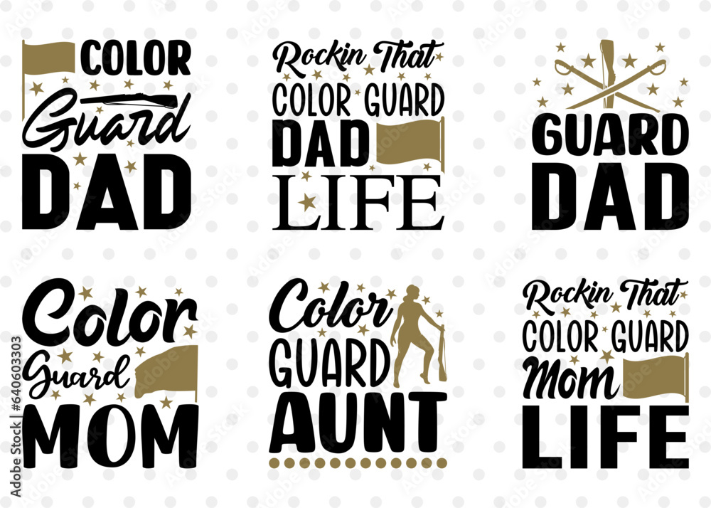 Color Guard Bundle Vol-03, Color Guard Dad Svg, Guard Dad Svg, Color ...