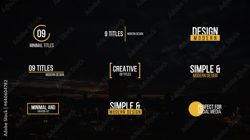 Minimal Titles Stock Template | Adobe Stock