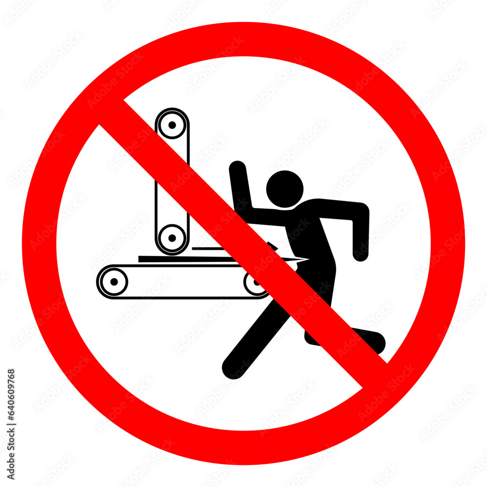 Vetor de Injury Hazard Kickback Hazard Symbol Sign, Vector Illustration ...