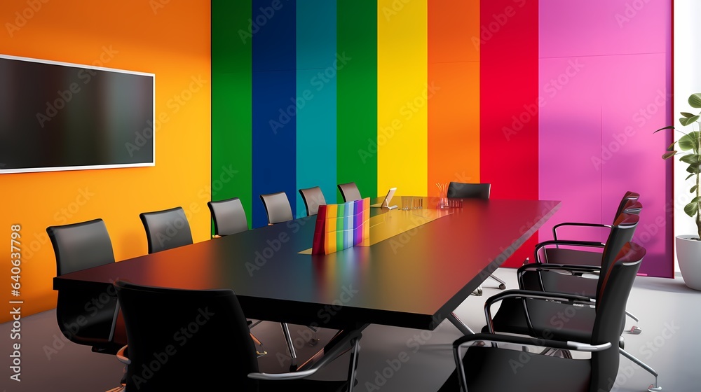 The colors of the pride flag symbolize diversity, acceptance and unity ...