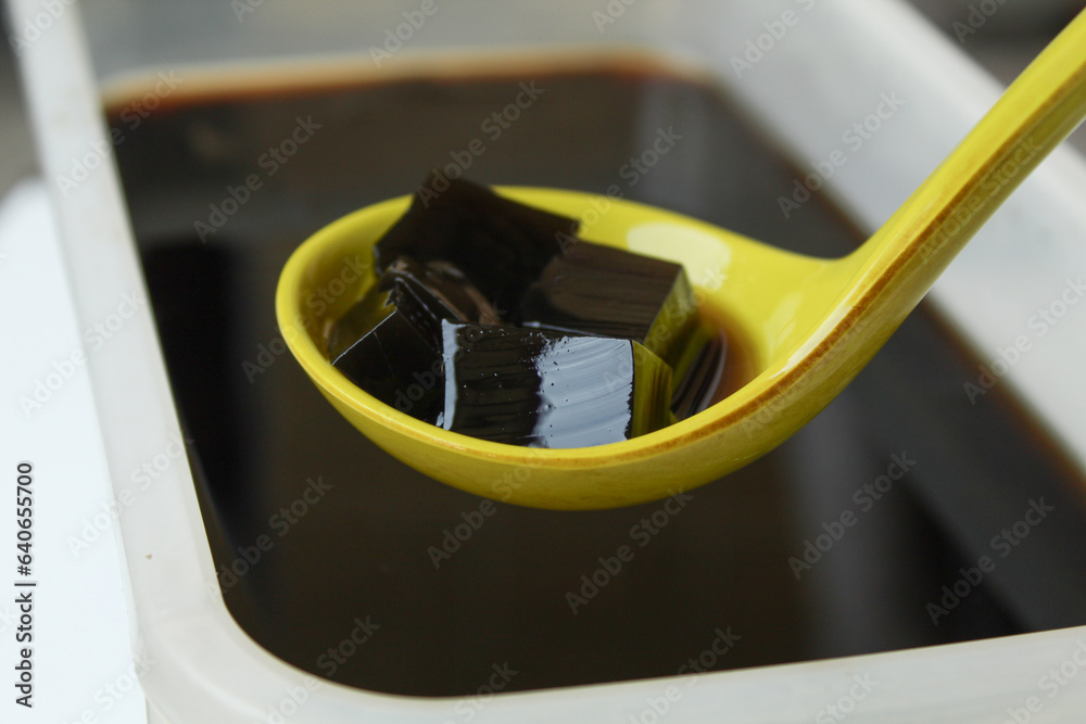 Traditional jelly made from plant Platostoma palustre as beverage ...