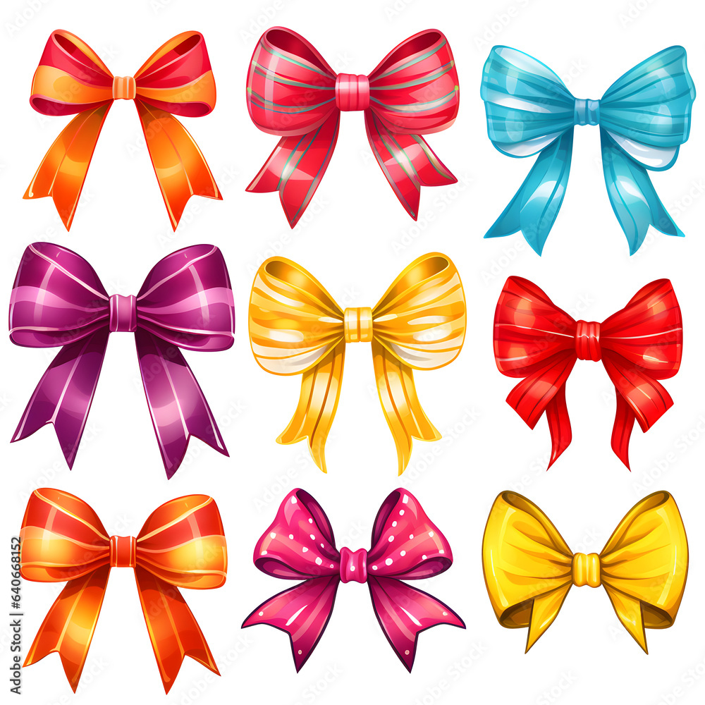 cartoon ribbon cliparts, transparent background Stock Illustration ...