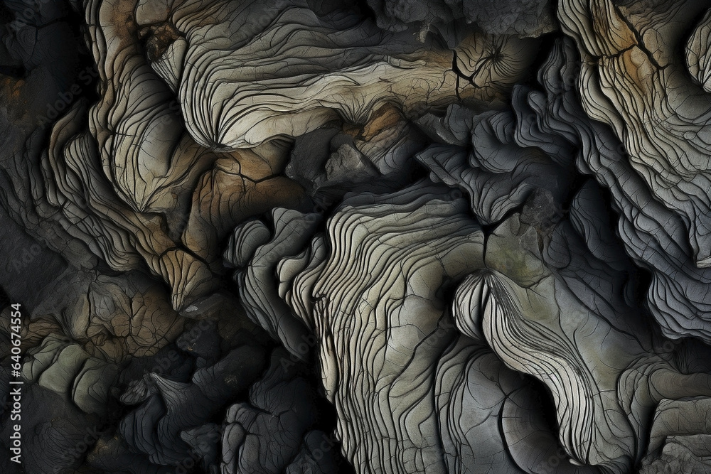 Untamed beauty: where organic surface with fissures meets erosion's ...