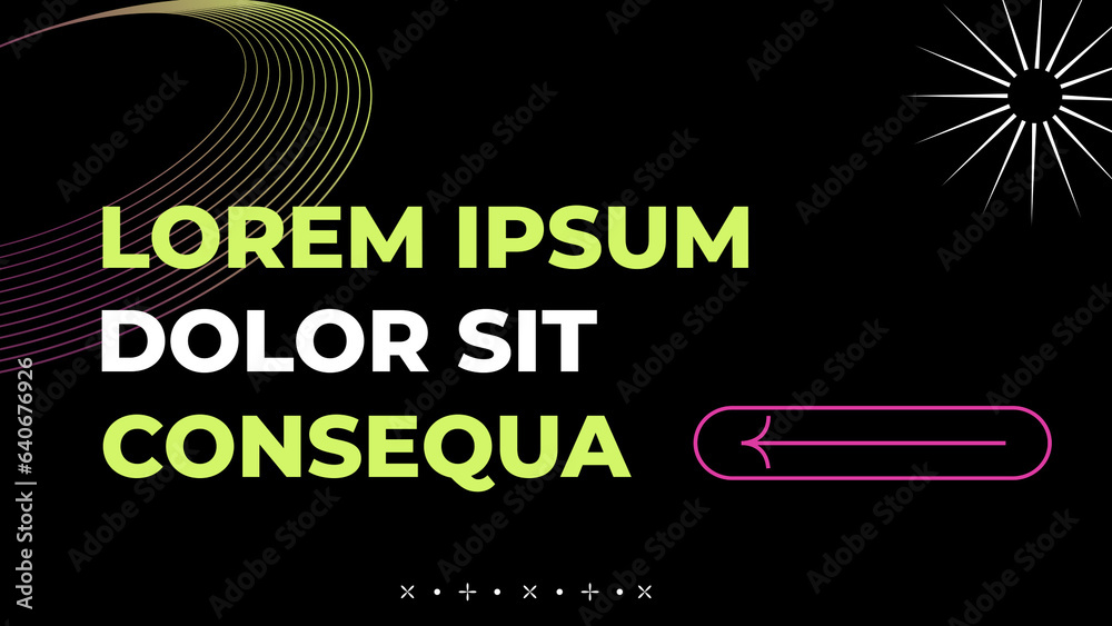 Modern Typography Slide 01 Stock Template | Adobe Stock