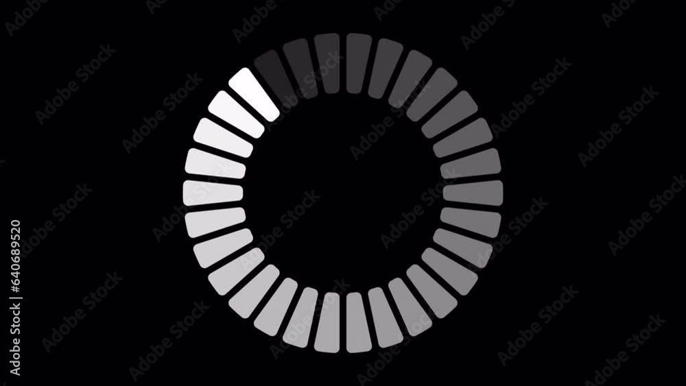 Loading Circle, Video. Loading Animation Icon on Transparent Background ...