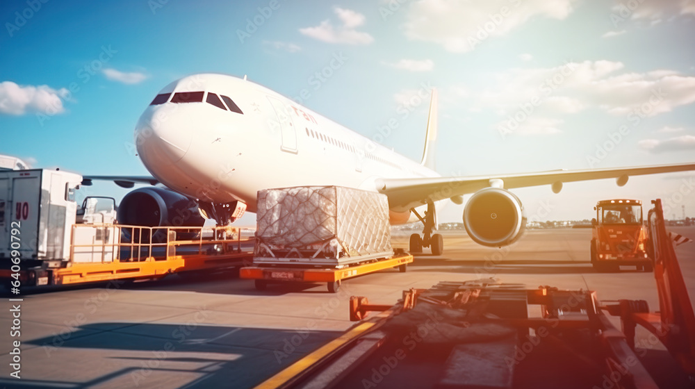 Air cargo freighter Logistics import export goods of freight global ...