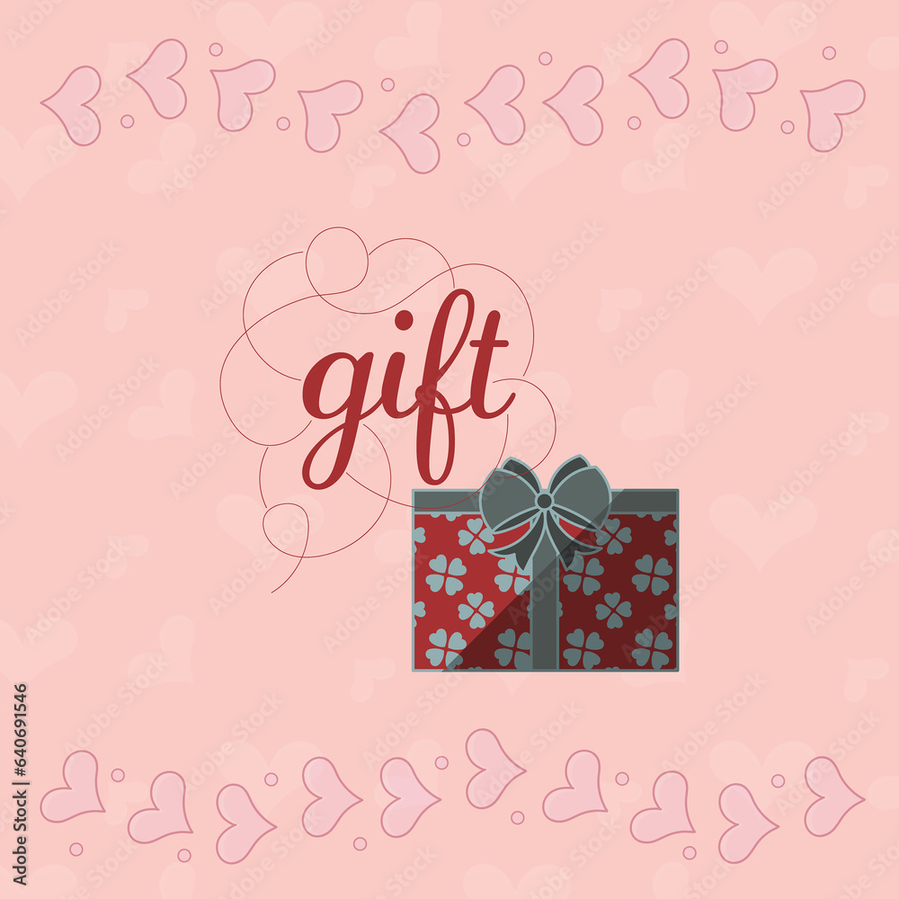 Digital png illustration of gift text on transparent background Stock ...