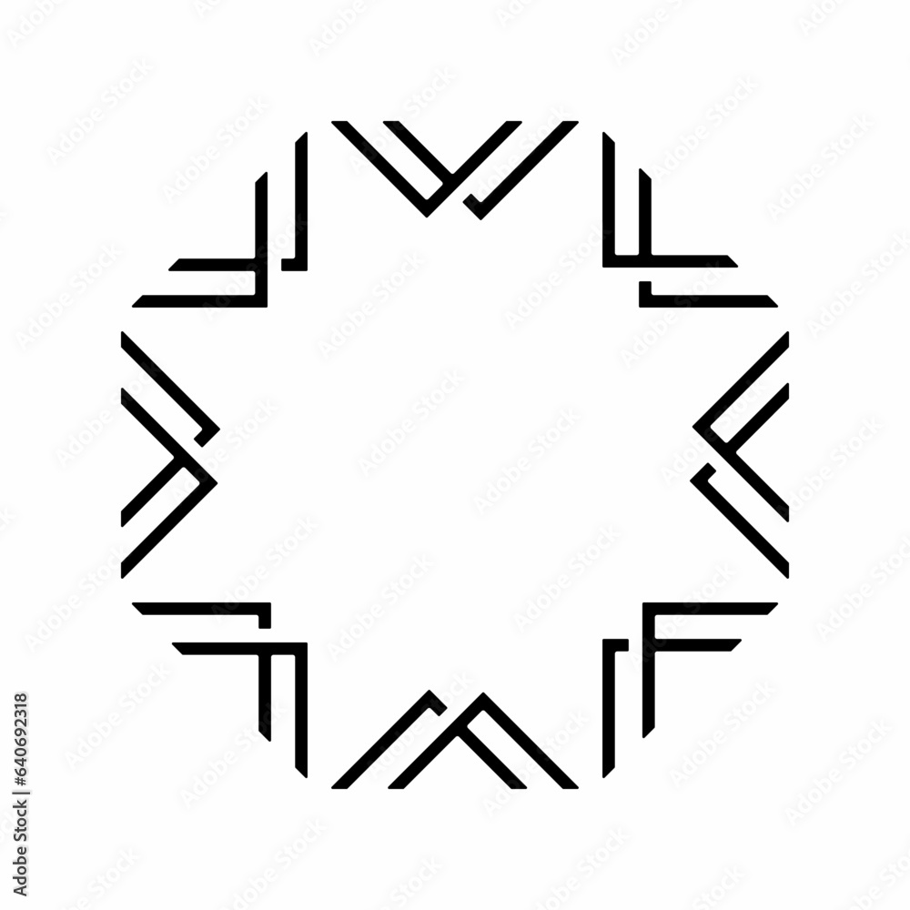 Vector ornament template design logo. Modern ornament vector for ...