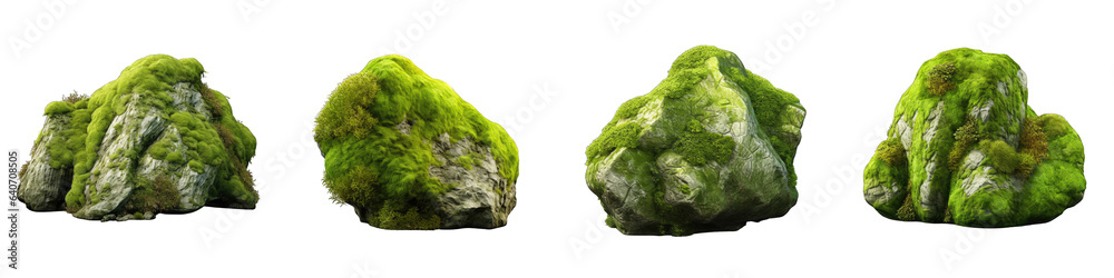 Mossy Rock clipart collection, vector, icons isolated on transparent ...