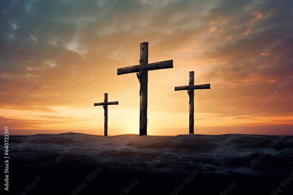 faith easter calvary cross belief crucifiction three hill cross crosses ...