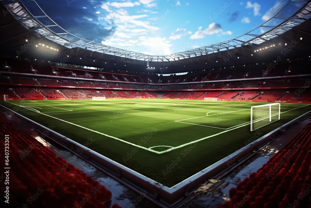 arena chair corner grass corner line se se sport stadion chalk ...