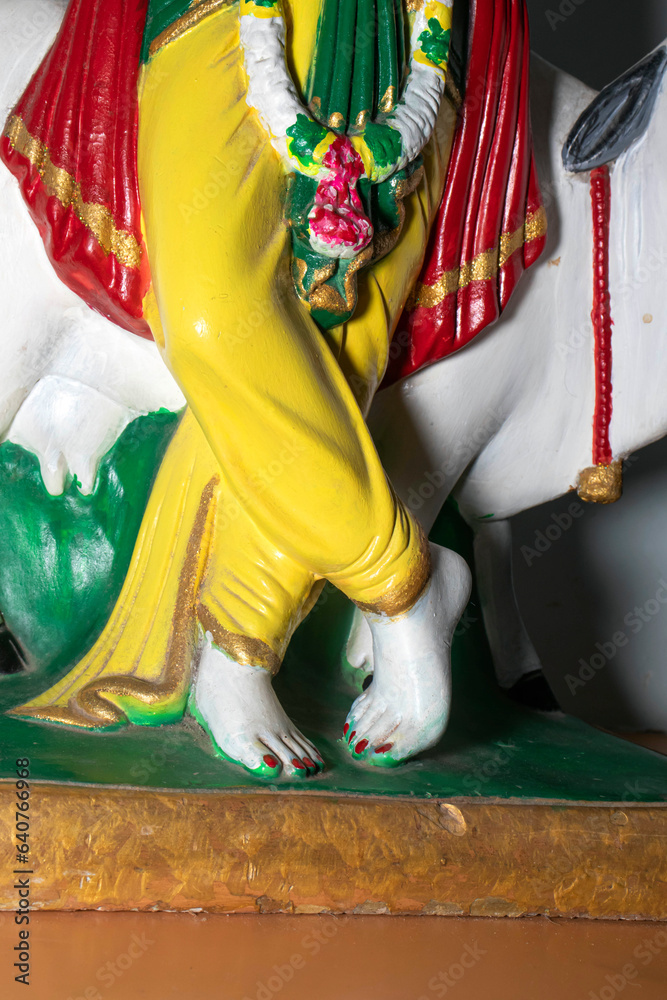 feet of Lord Krishna in Shri Krishan Janmashtami religious festival ...