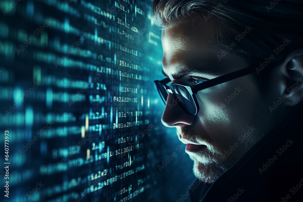 Generative ai collage picture image of professional it specialist ...