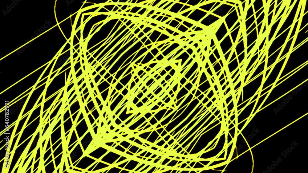 Geometric moving construction of lines. Design. Lines in drawing of ...