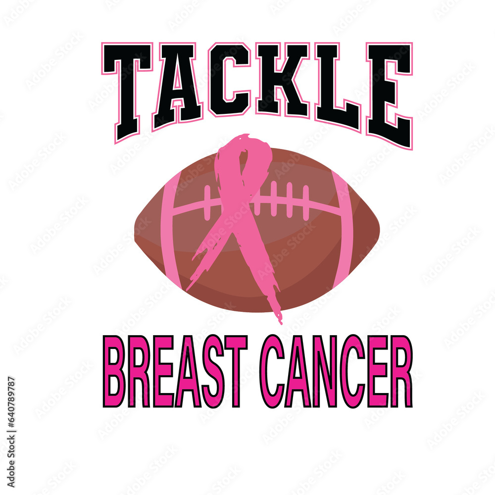 tackle breast cancer, cancer fight svg, football sport cancer svg png ...